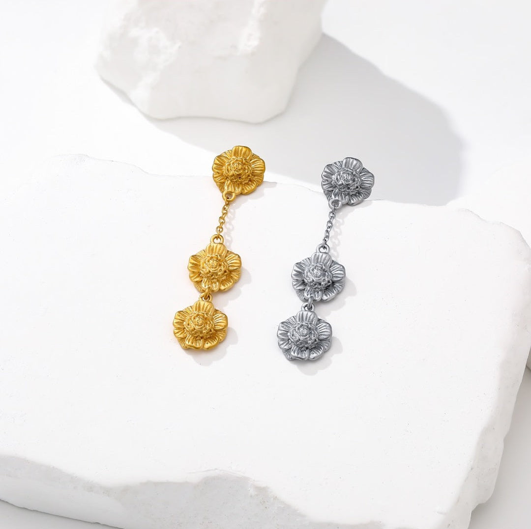 Steel Marigold örhänge – Cay Collective